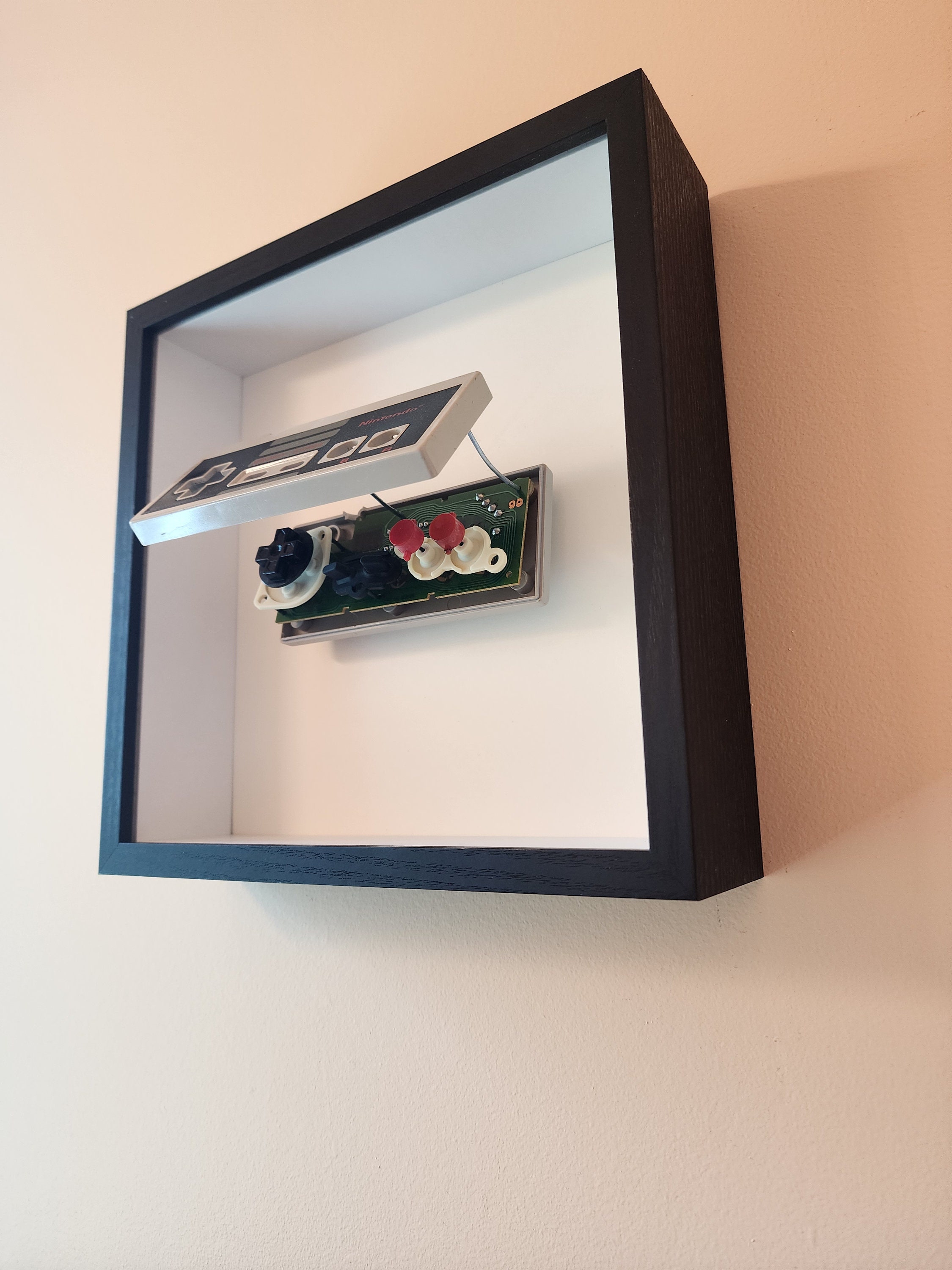 Exploded View Nintendo NES Controller With Frame, Disassemble Art ...