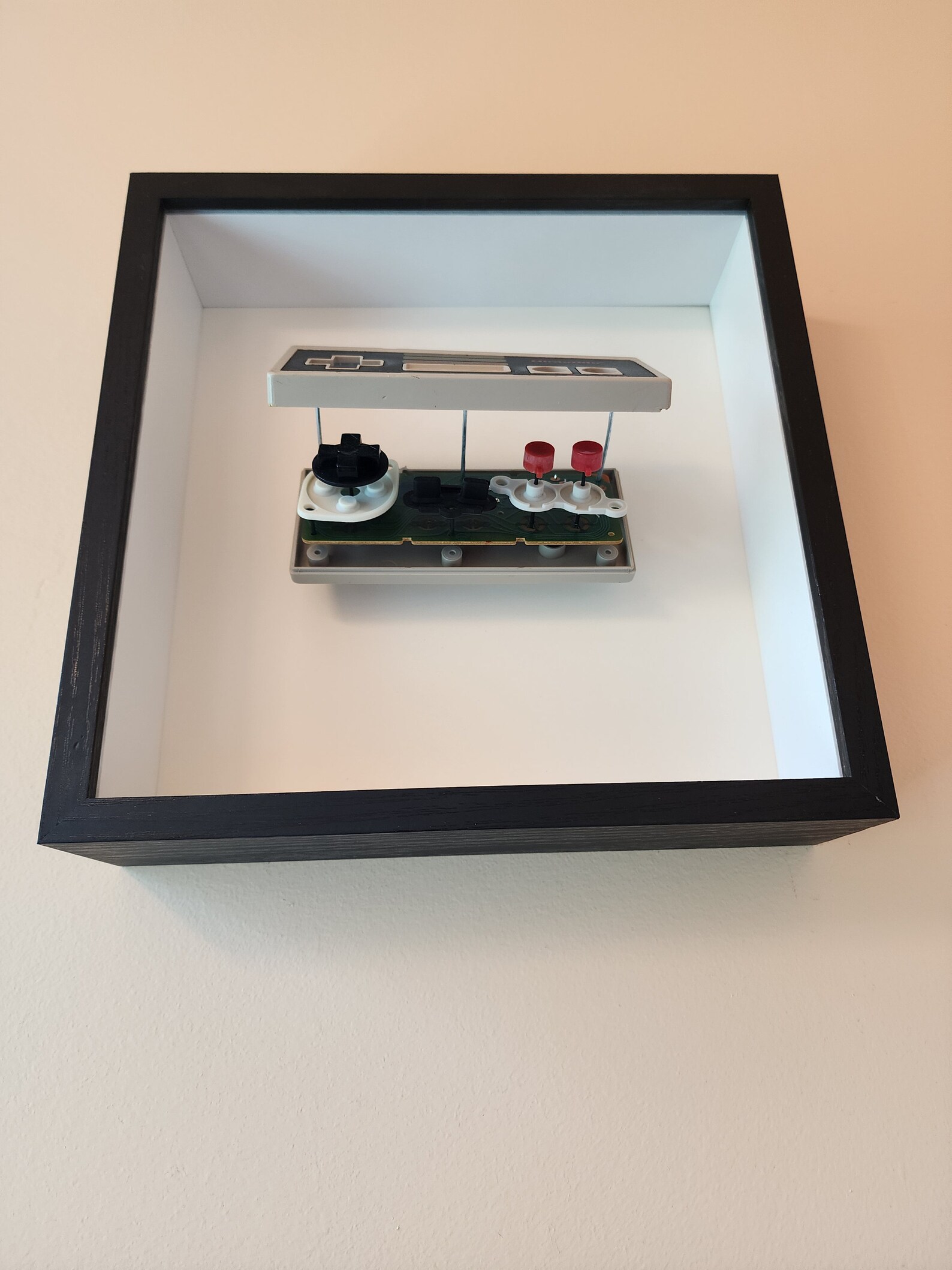 Exploded View Nintendo NES Controller With Frame, Disassemble Art ...