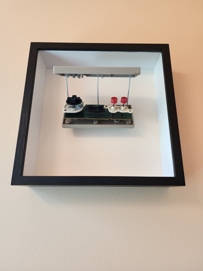 Exploded View Nintendo NES Controller With Frame, Disassemble Art ...