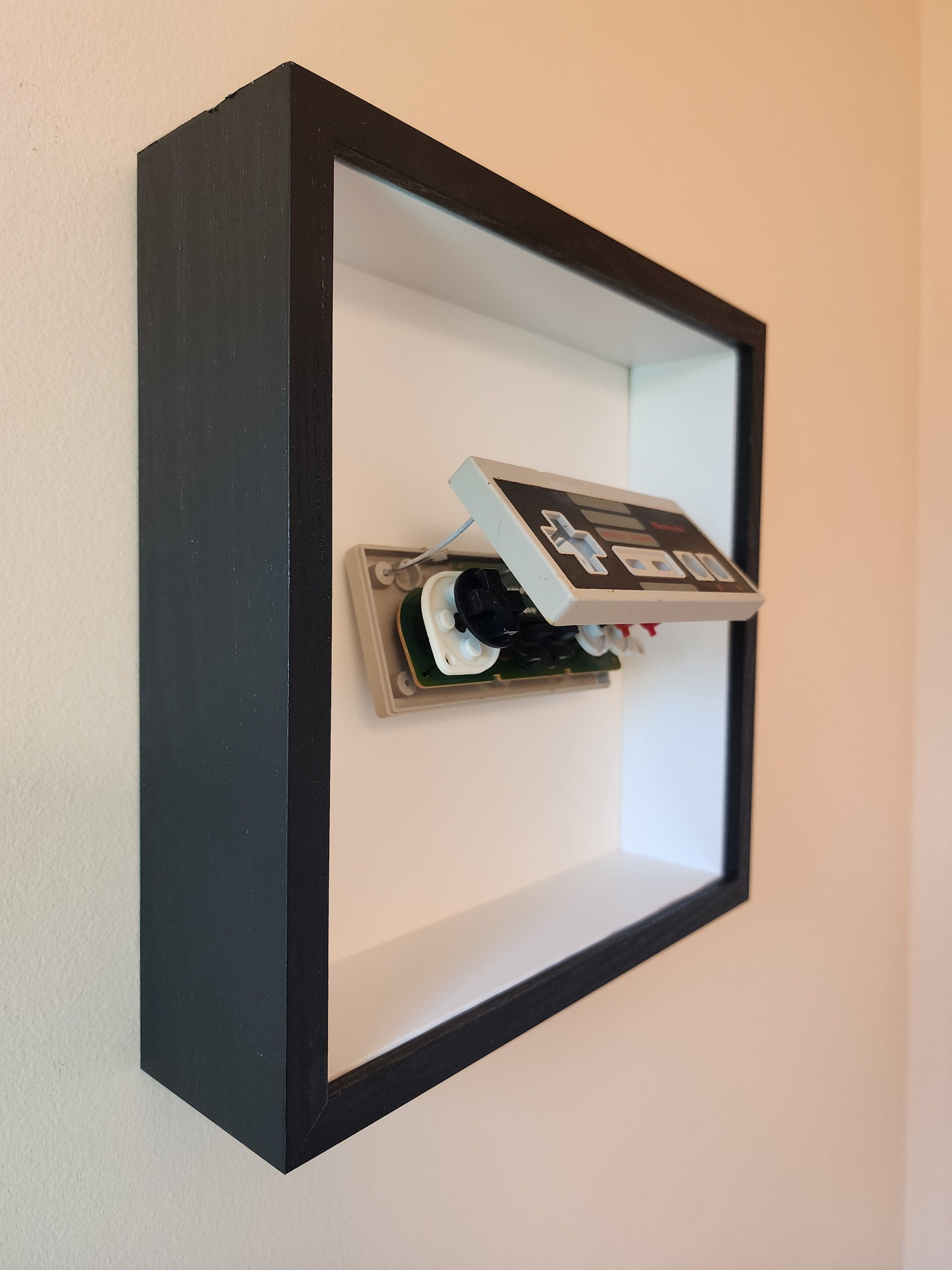 Exploded View Nintendo NES Controller With Frame, Disassemble Art ...