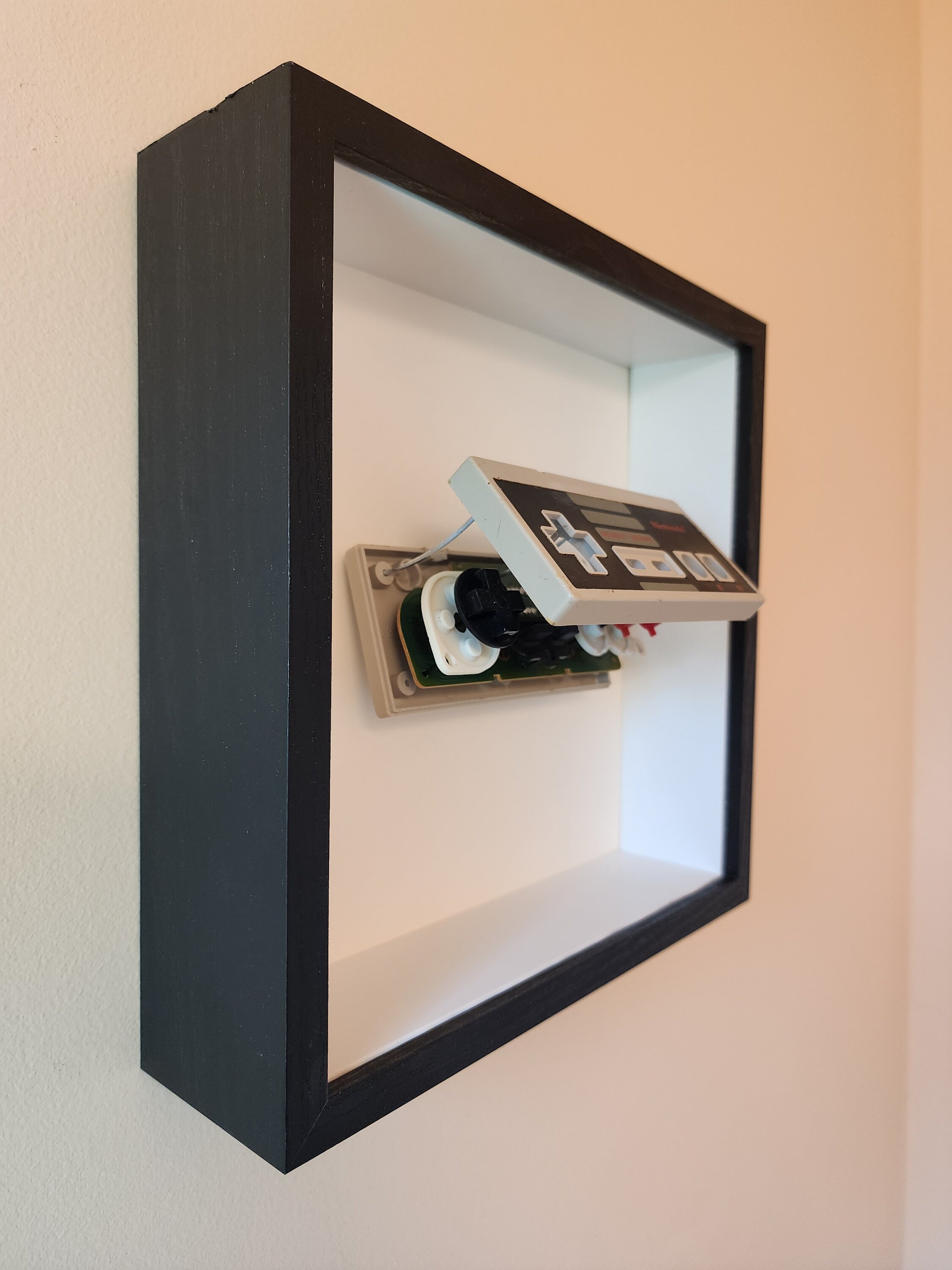 Exploded View Nintendo NES Controller With Frame, Disassemble Art ...