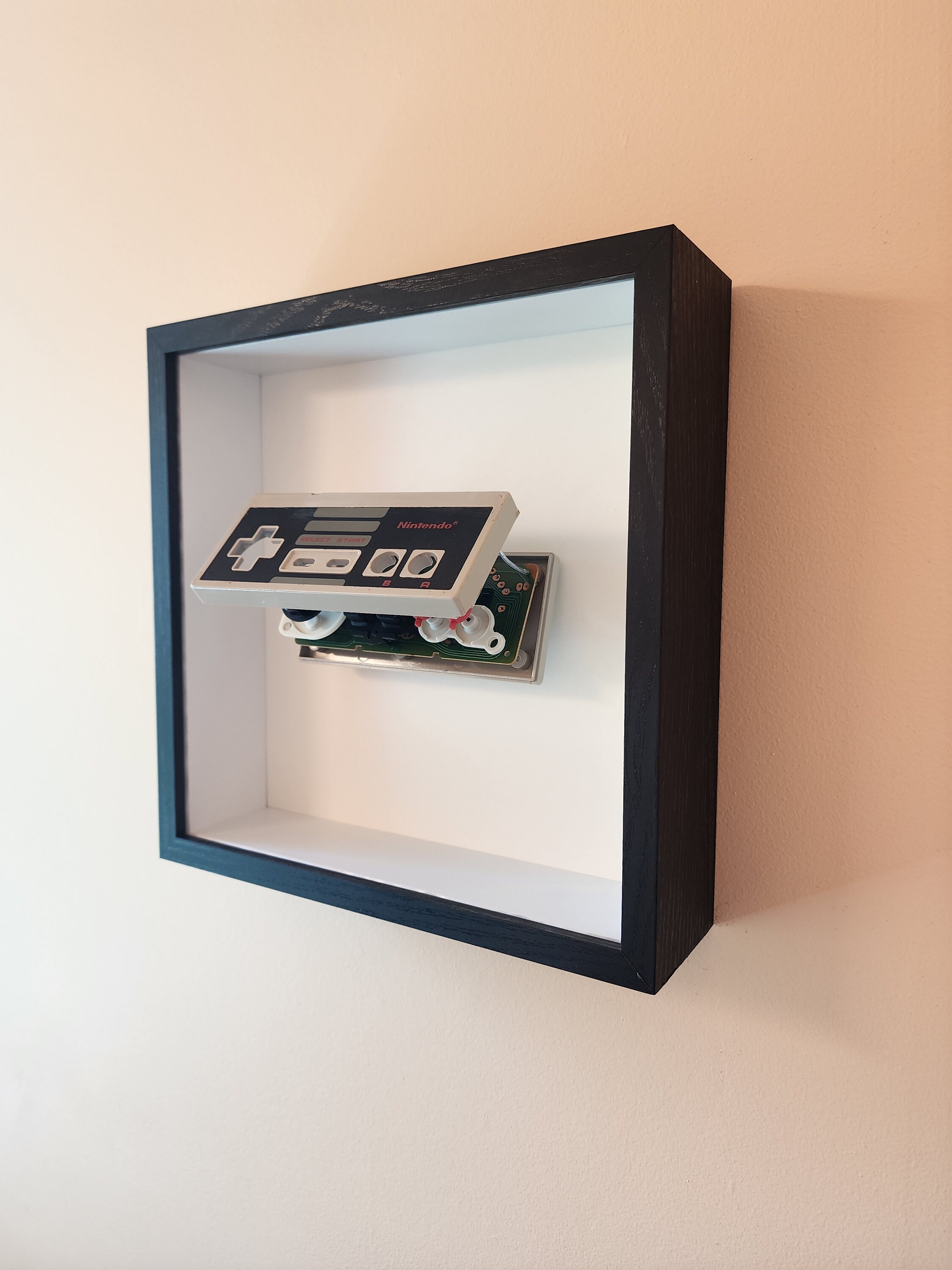 Exploded View Nintendo NES Controller With Frame, Disassemble Art ...