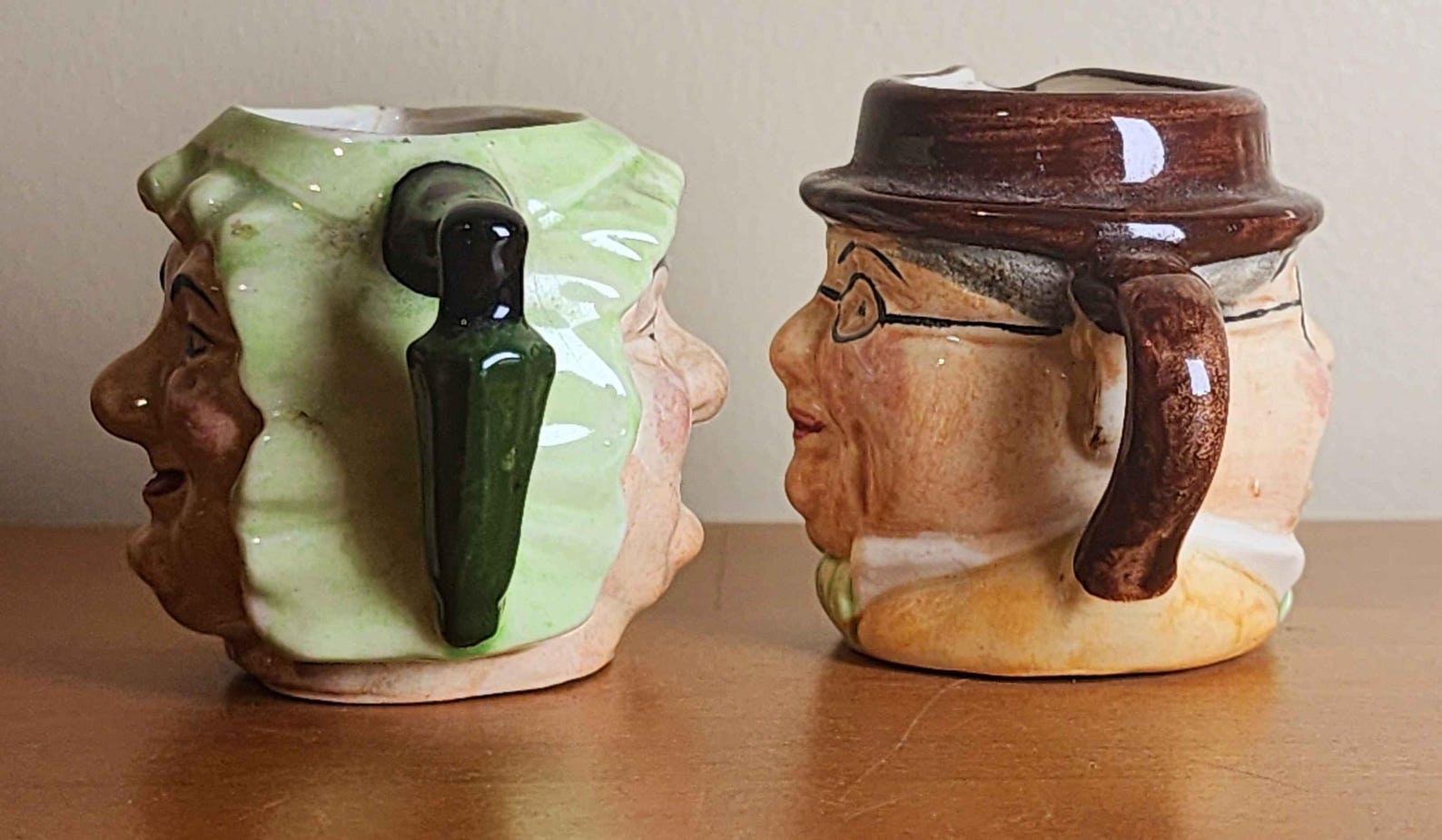 Vintage Dickens Artone Character Face Miniature Teapots (1970s) - Set ...
