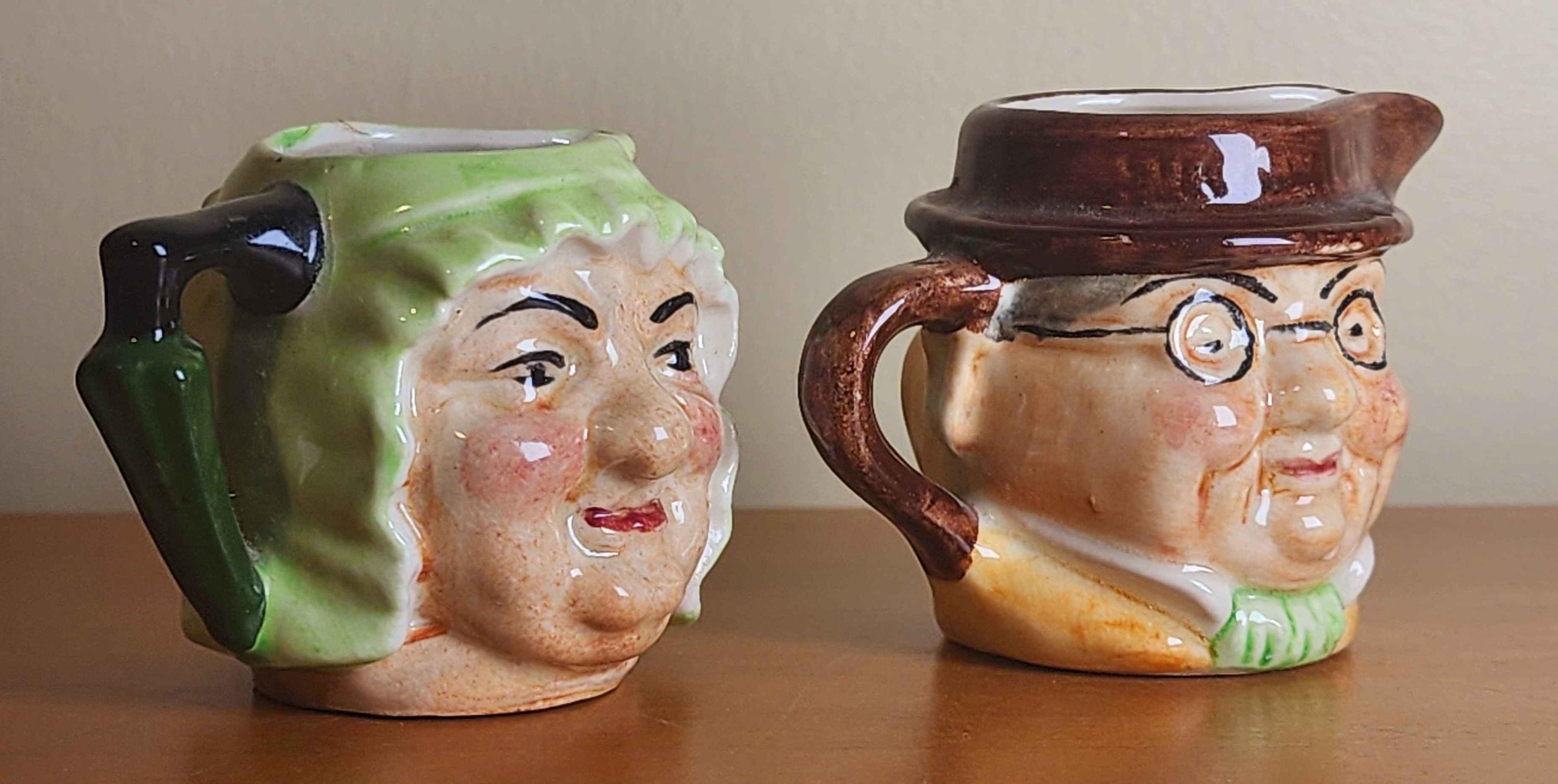 Vintage Dickens Artone Character Face Miniature Teapots (1970s) - Set ...