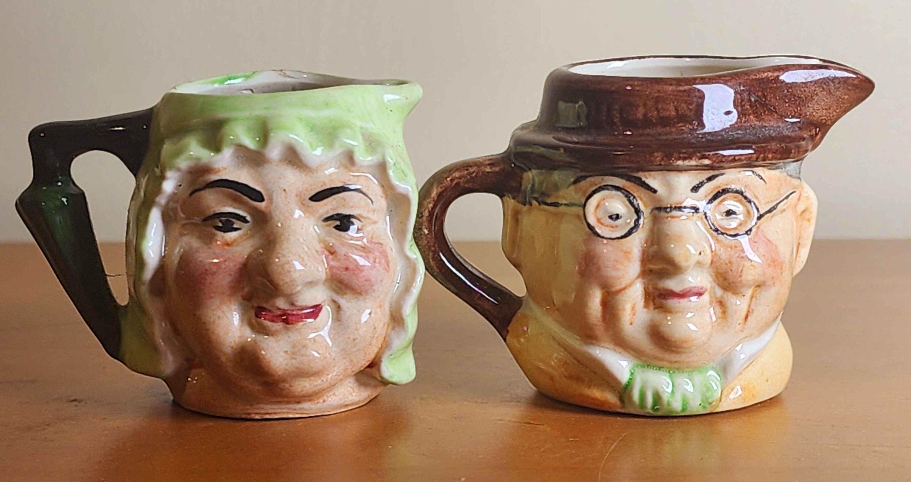 Vintage Dickens Artone Character Face Miniature Teapots (1970s) - Set ...