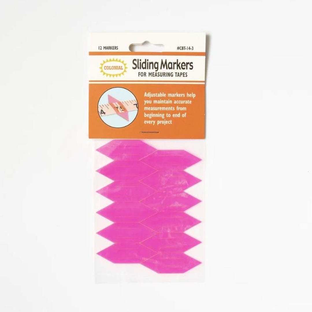 Pink Sliding Markers for Centering Tapes | Measuring Tape Markers - Etsy