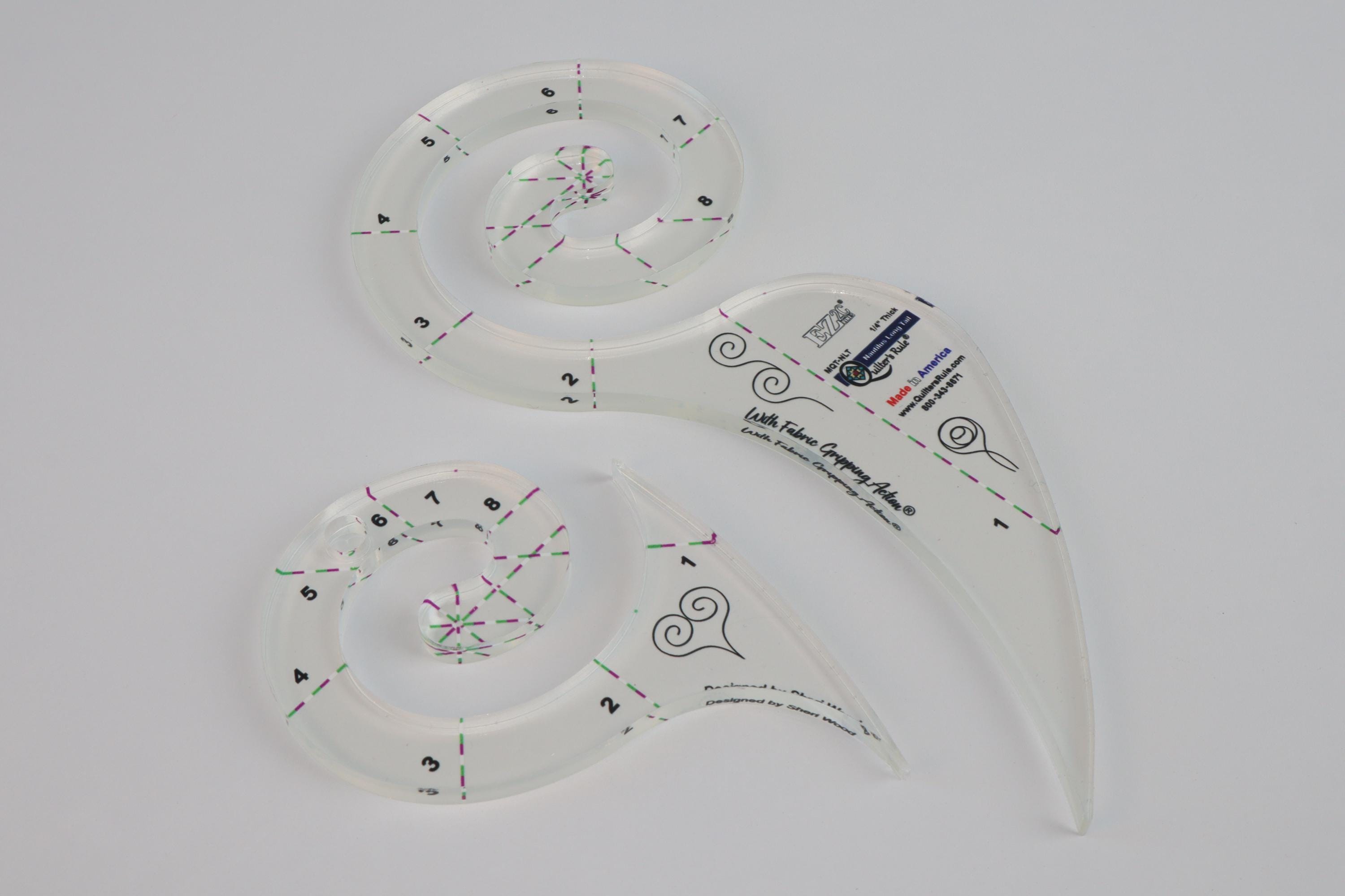 Nautilus Spiral Template Set | Quilting Ruler Set | Rulerwork Set - Etsy