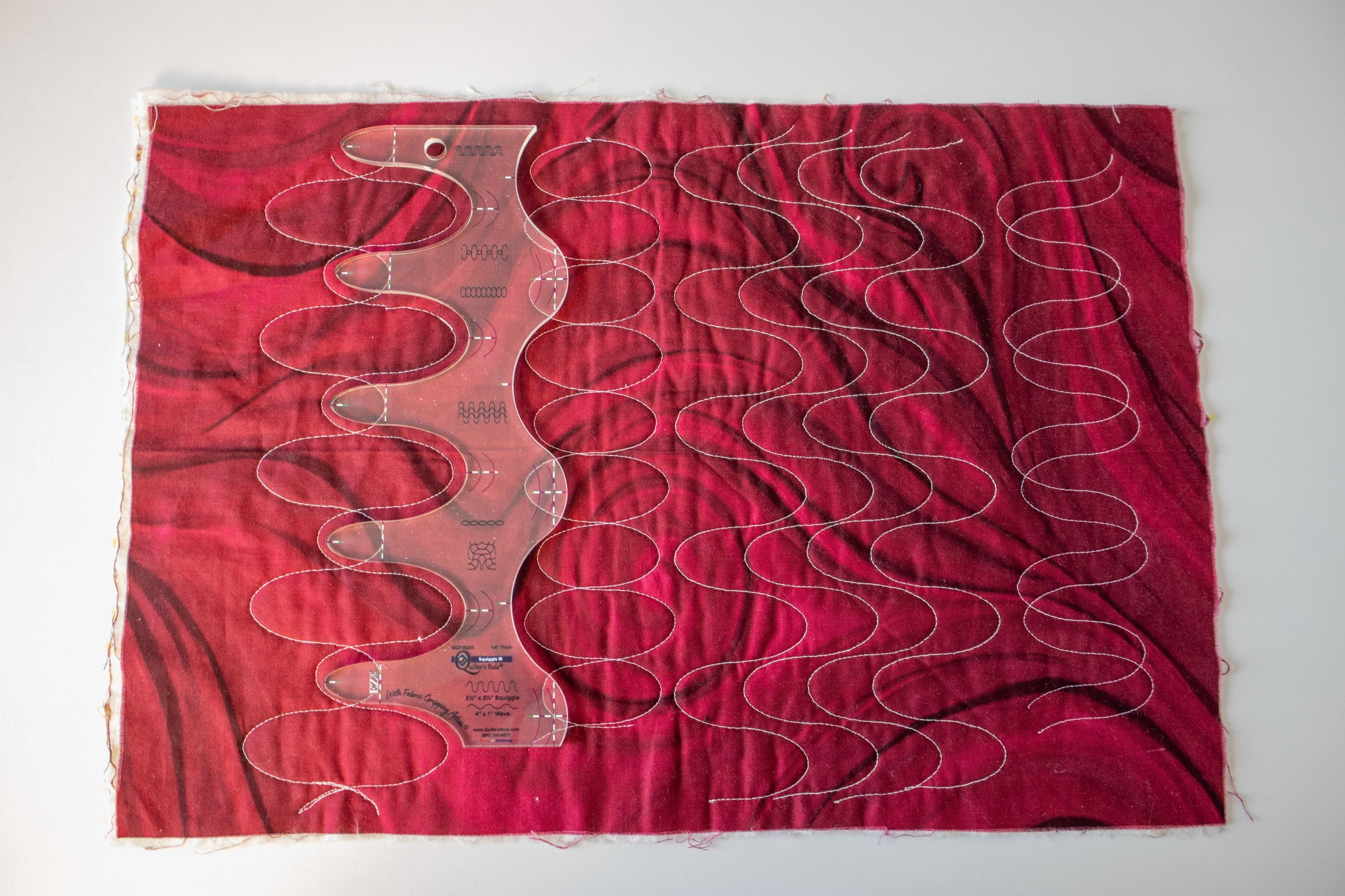 Squiggle Tool Quilting Ruler | Wave Pattern Template | Rulerwork ...