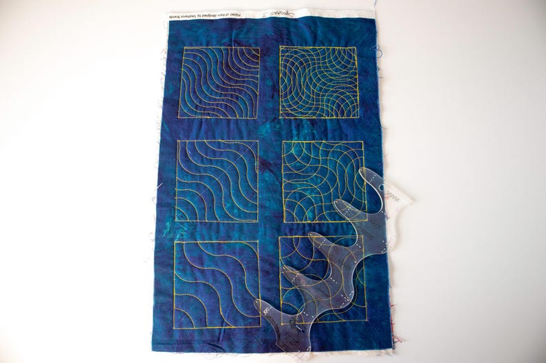 Squiggle Tool Quilting Ruler | Wave Pattern Template | Rulerwork ...