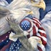 Together We Stand Fabric Panel | Bald Eagle Quilt Panel | American Flag ...