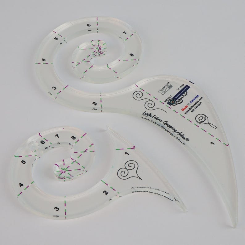 Nautilus Long Tail Quilting Template: Spiral Vine Border Tool - Etsy