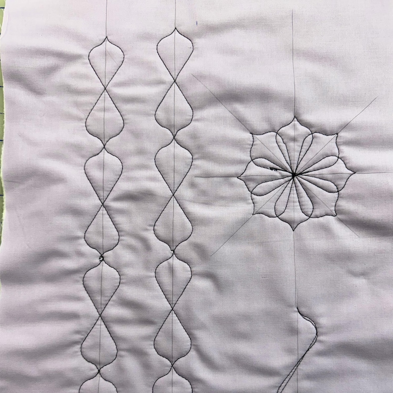 Pointed Loop Quilting Template: 1/4" Acrylic Ruler With Gripping Action ...