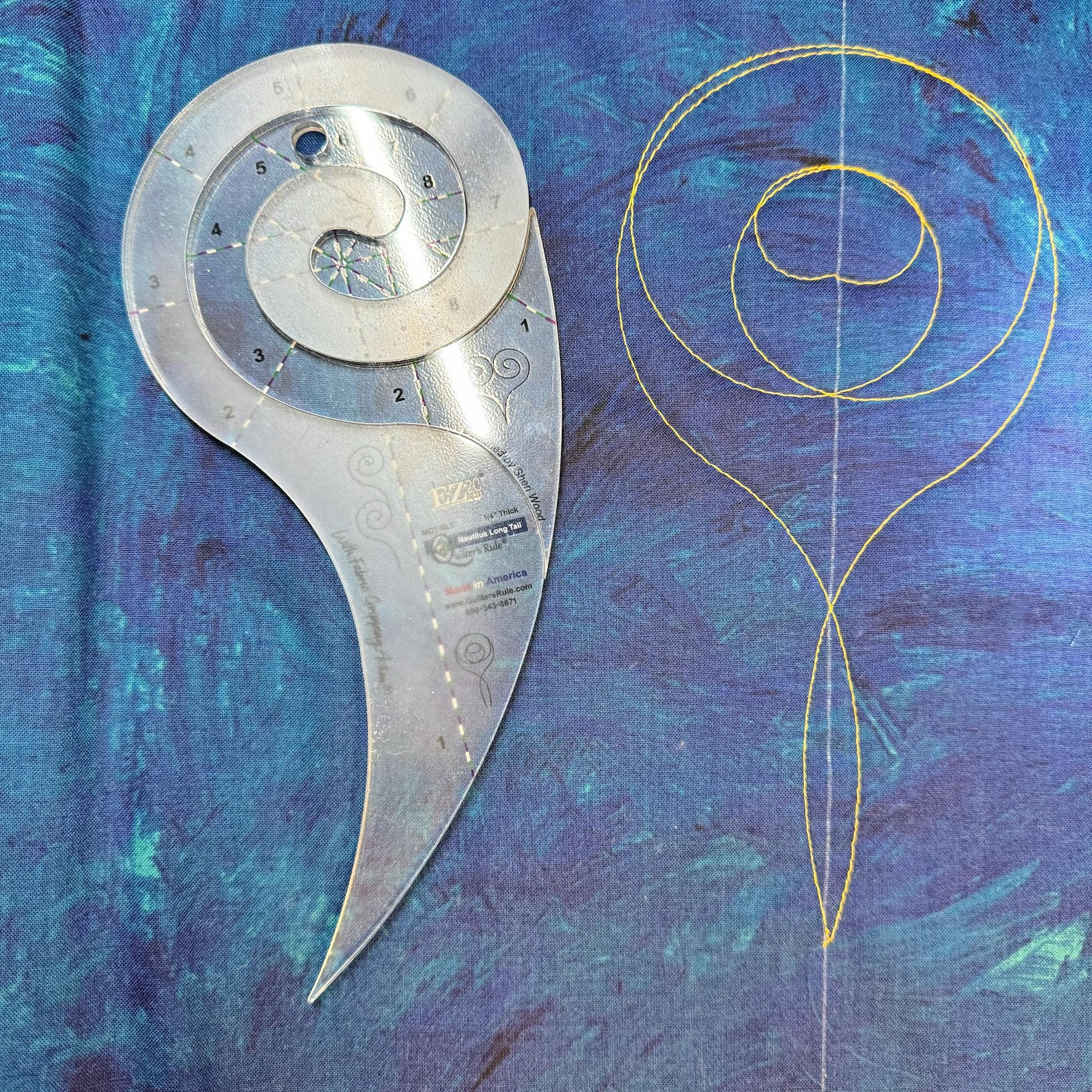 Nautilus Spiral Template Set | Quilting Ruler Set | Rulerwork Set - Etsy