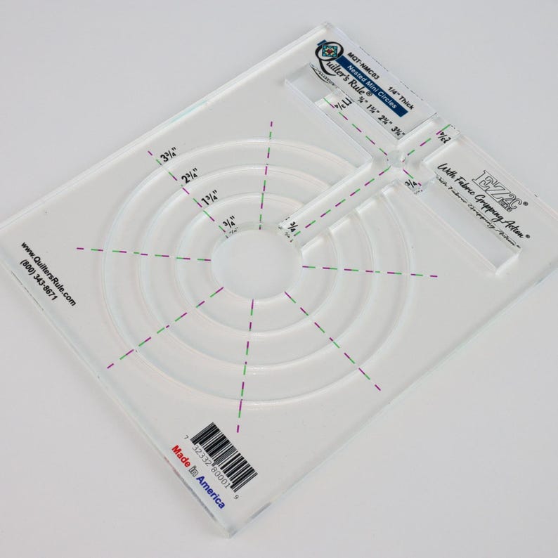 Nested Mini Circles Quilting Template | Quilting Ruler | Rulerwork - Etsy