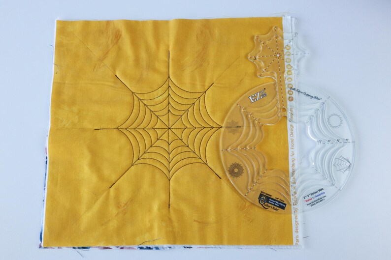 Spider Web Quilting Template (machine Quilting, Ruler Quilting ...