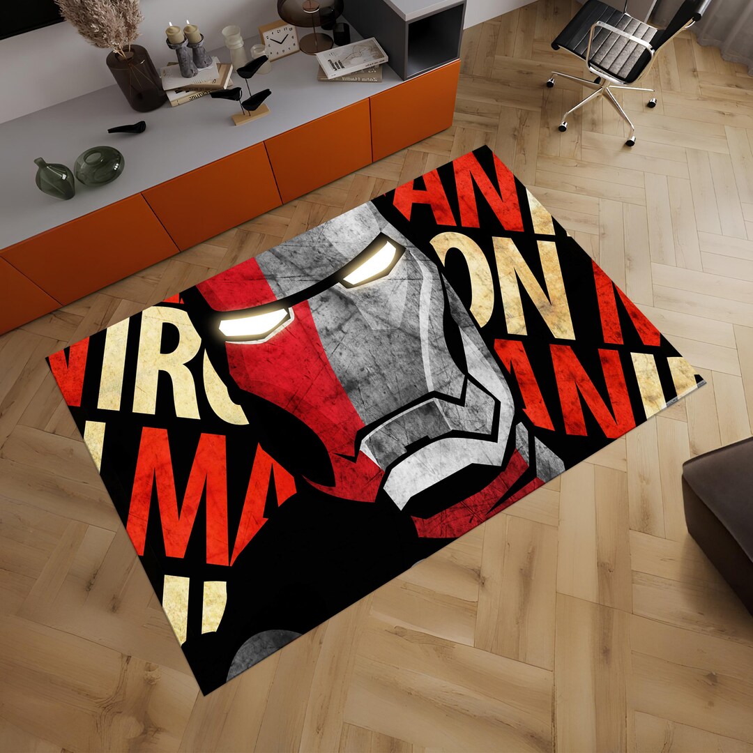 Ironman Rug, Marvel Rug,movie Rug,pop Art Rug,fantastic Rug,movie Decor ...