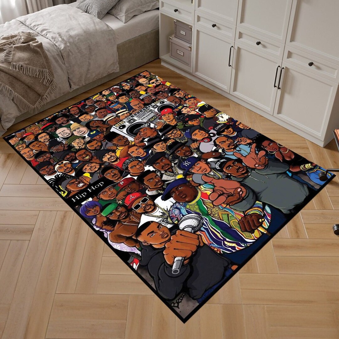 Legends Rug,hiphop Rug,music Rug,rappers Rug,music Room Rug,rap Stars ...
