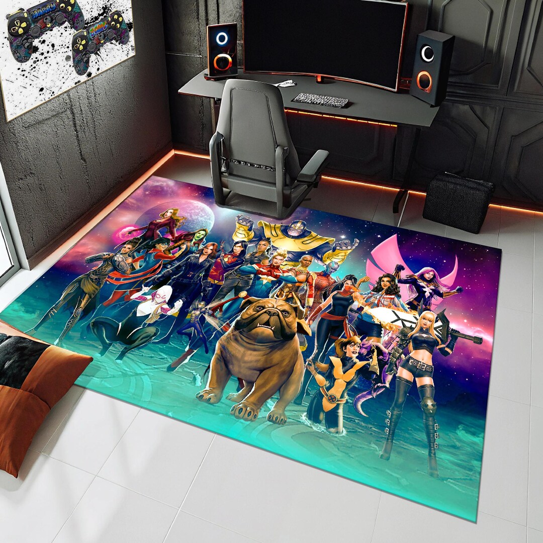 Marvel Game Rug, Marvel Characters Rug, Marvel Rivals Rug, Rivals Game ...