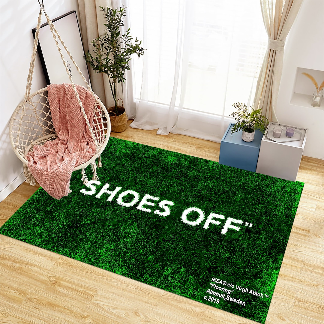 Shoes off Rug, Shoes Rug, Sneaker Rug, Shoes Room Rug,area Rug,unique ...