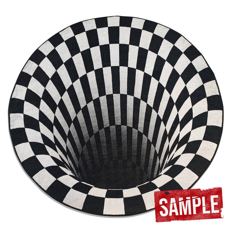 3D Vortex Rug,illusion Rug, Optical Illusion Rug,round Rug,popular Rug ...