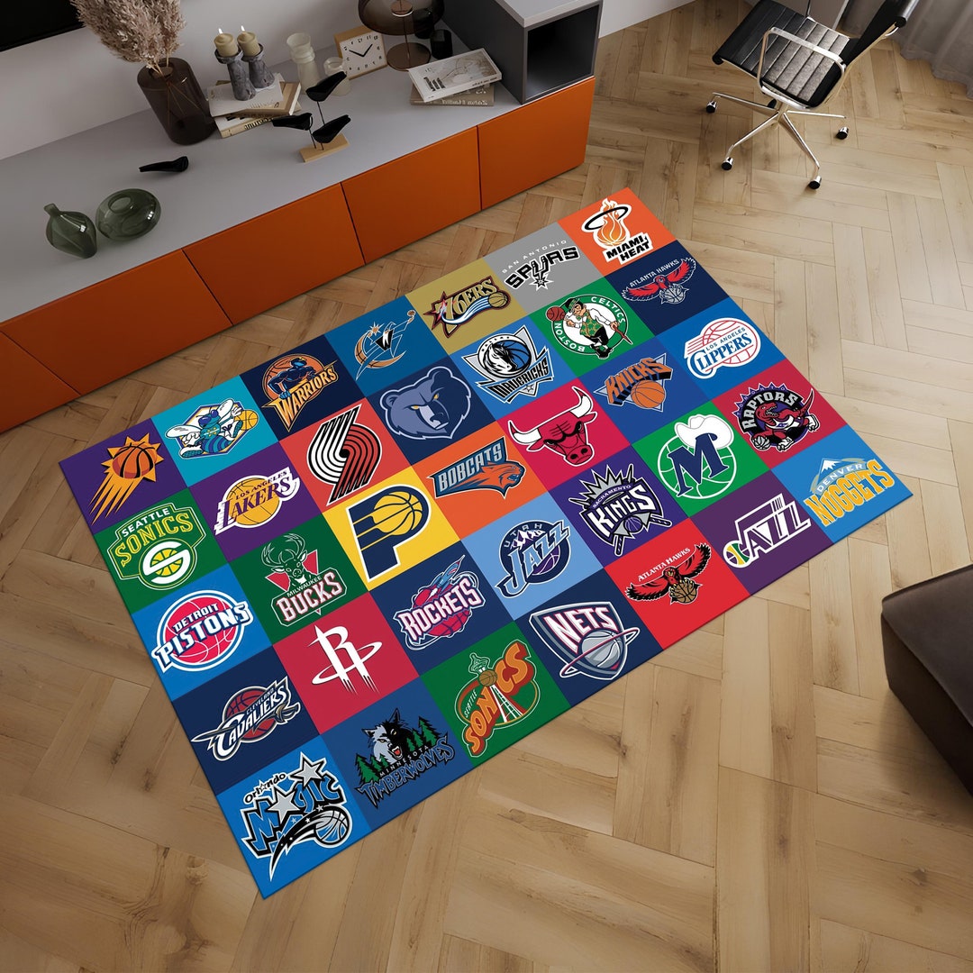 Basketball Rug,nba Team Rug,boys Room Rug,sport Rug,kids Room Rug ...