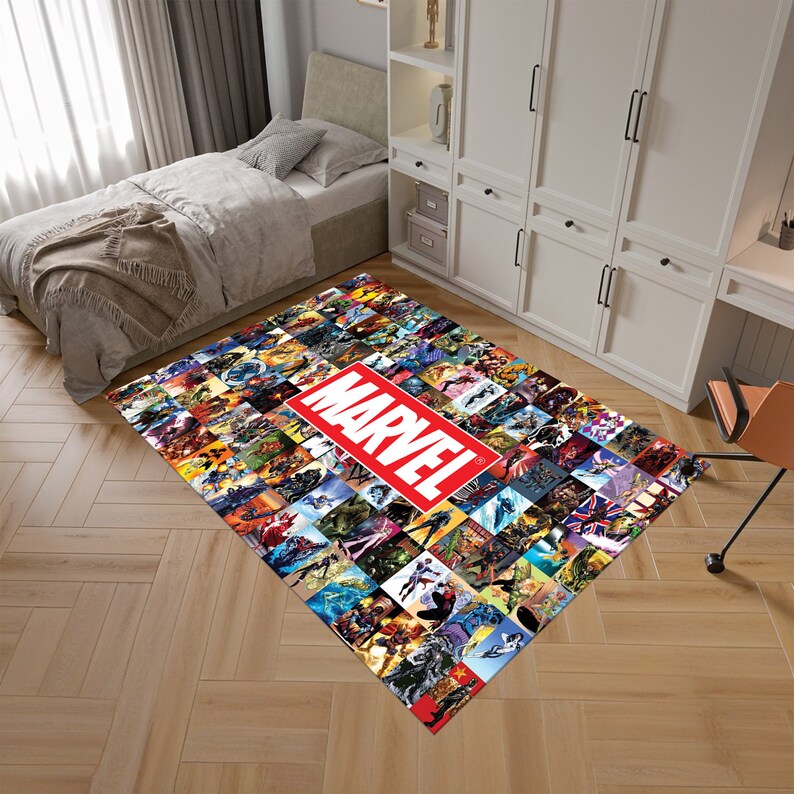 Marvel Characters Rug, Avengers Rug,superheros Rug,fantastic Rug,movie ...