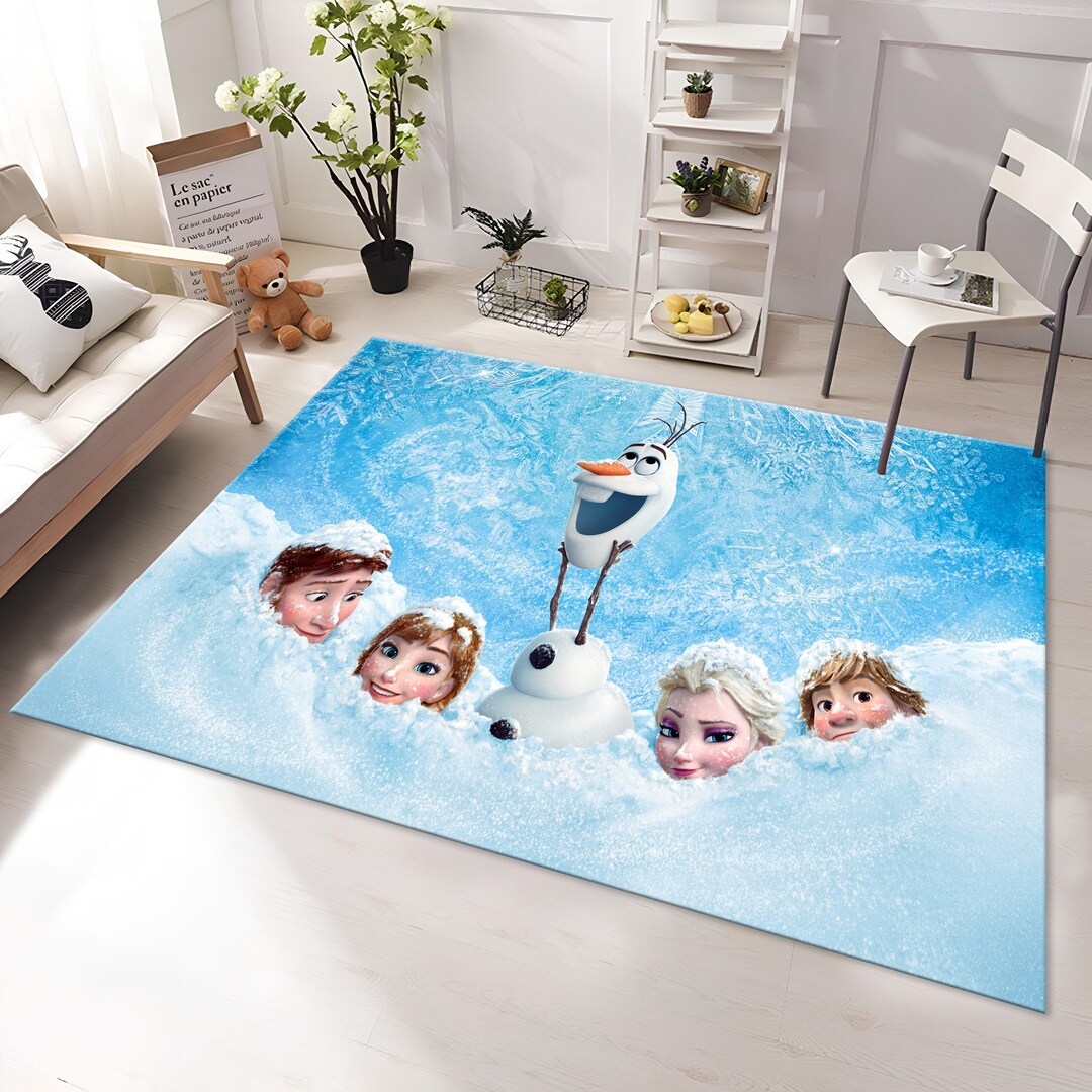 Frozen Rug, Anna Rug, Elsa Rug, Colorful Rug, Children's Room Rug ...