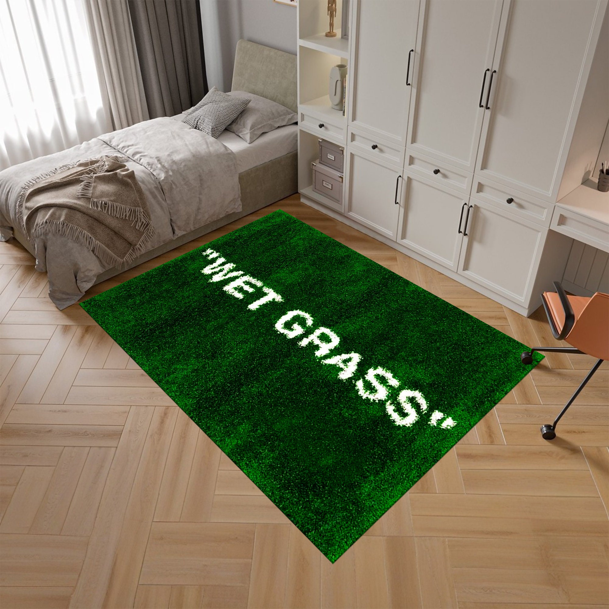 Wet Grass Rug,wet Grass,green Rug,pattern Rug,unique Rug,home Decor ...