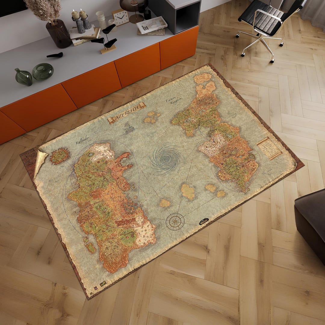 Azeroth World Map,world of Warcraft,map Rug,cool Rugs,popular Rug ...