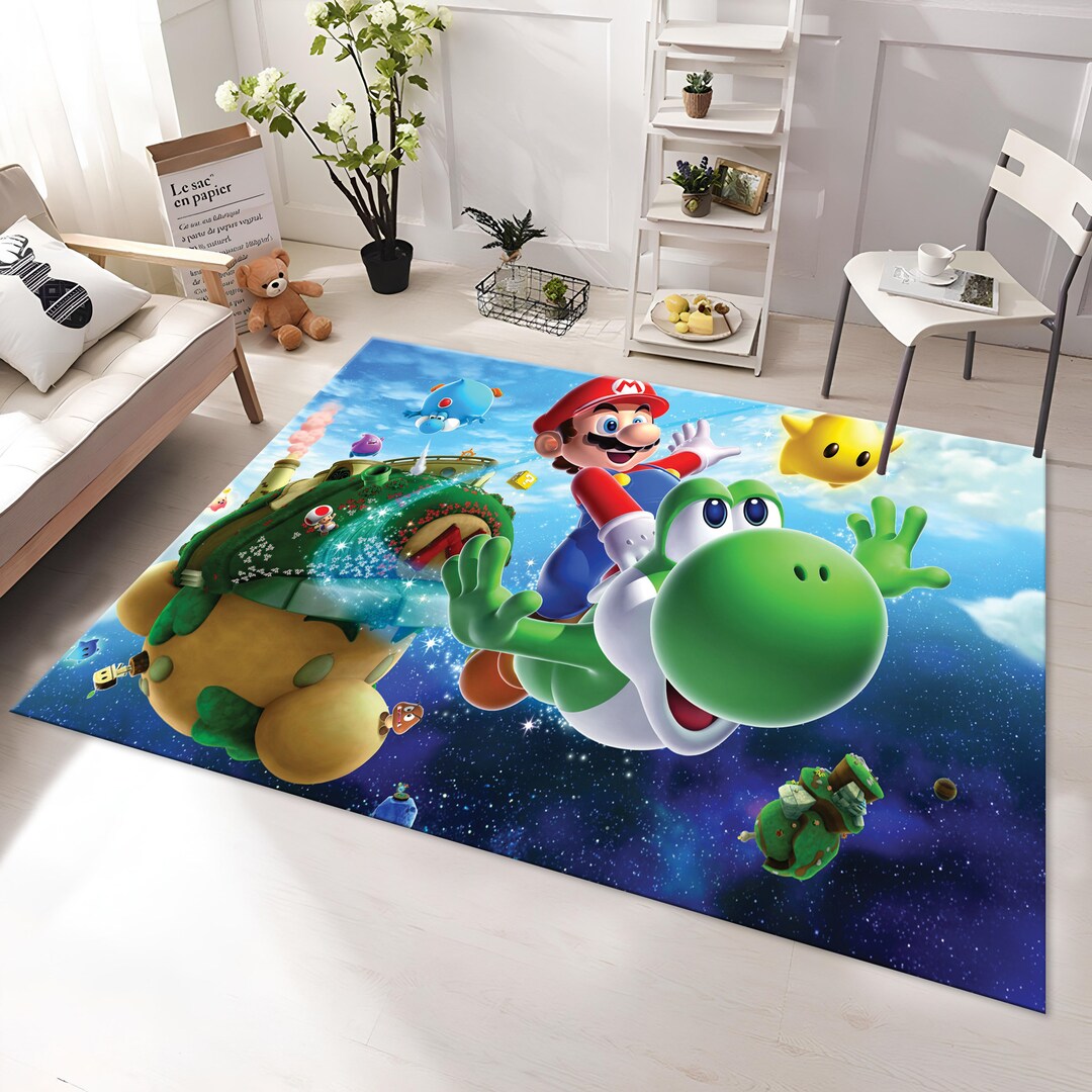 Cute Rug, Colorful Rug, Children's Room Rug,retro Game Rug,video Game ...