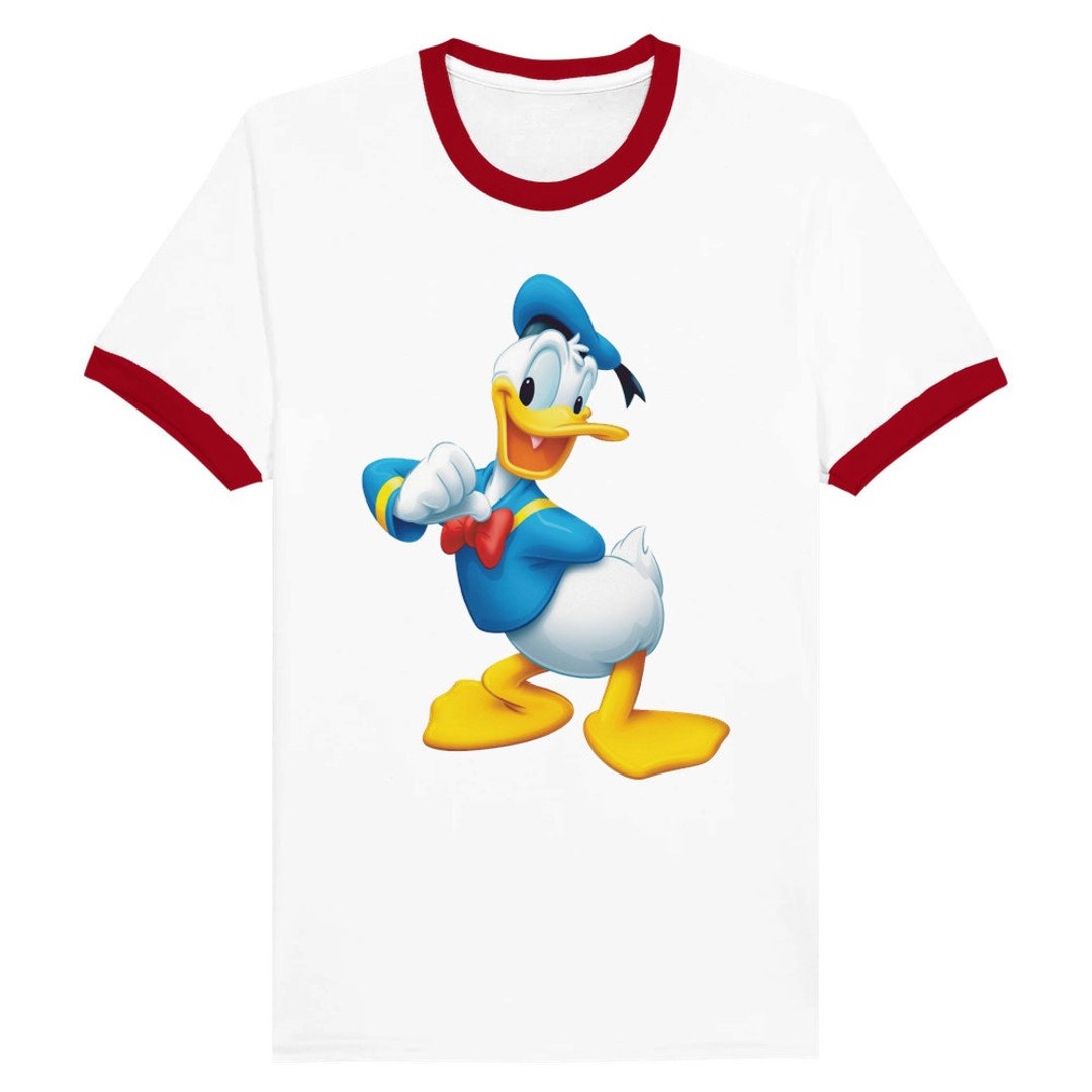 Donald Duck Unisex Ringer T-shirt - Etsy