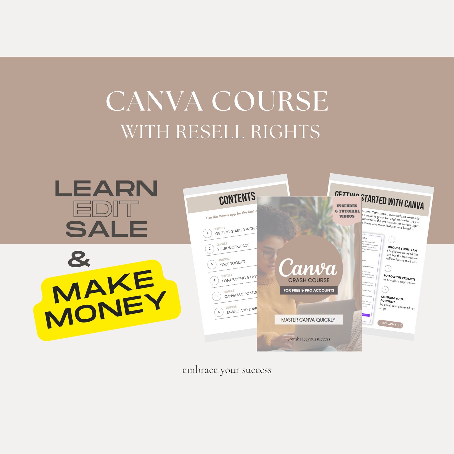 Canva Crash Course: Master Graphic Design Fast Beginner to Pro Tutorial ...