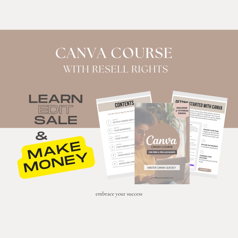 Canva Crash Course: Master Graphic Design Fast Beginner to Pro Tutorial ...