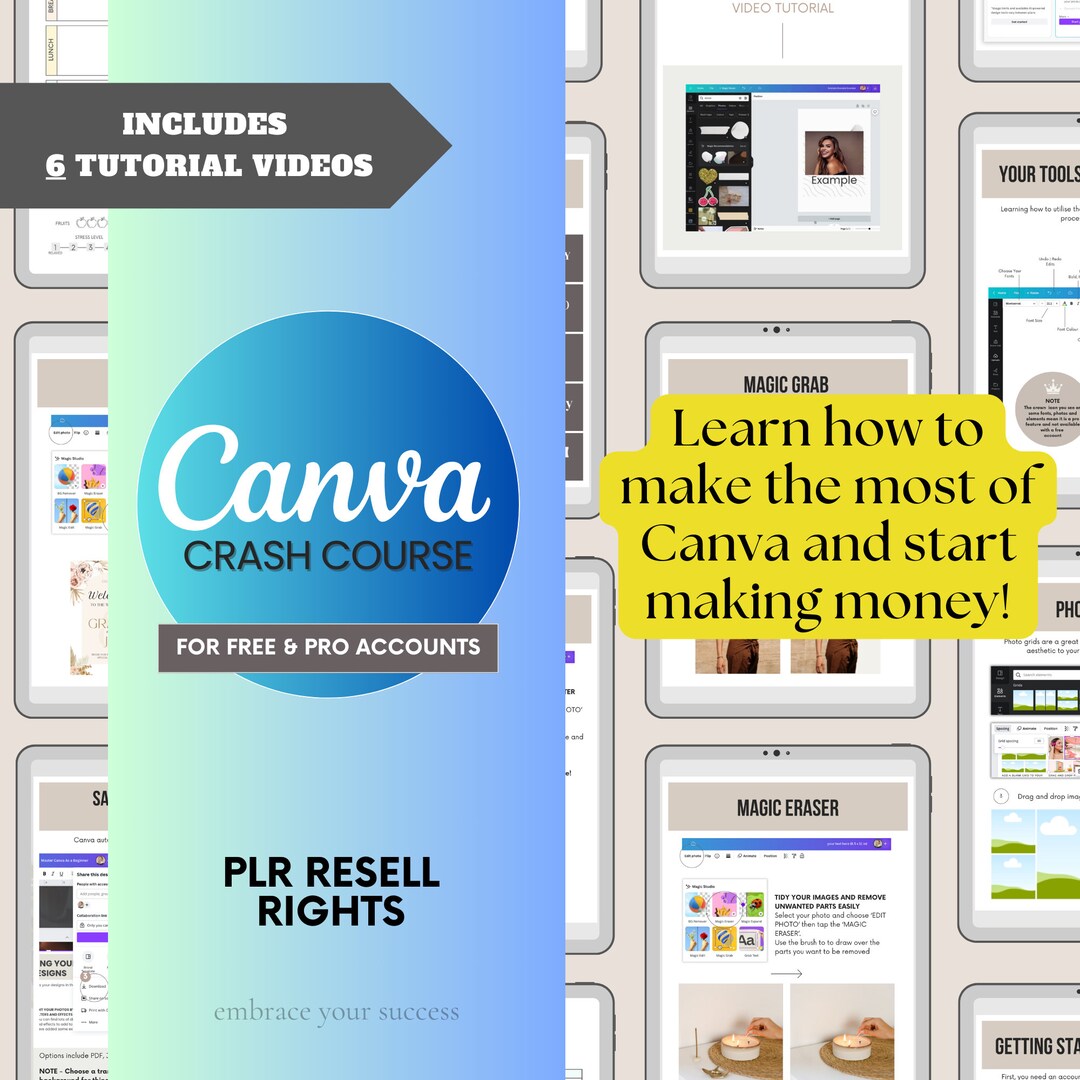 Canva Crash Course: Master Graphic Design Fast Beginner to Pro Tutorial ...