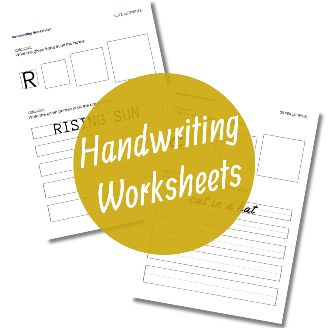 Parkinson's Worksheets: Handwriting & Flow Link Exercises (PDF) - Etsy
