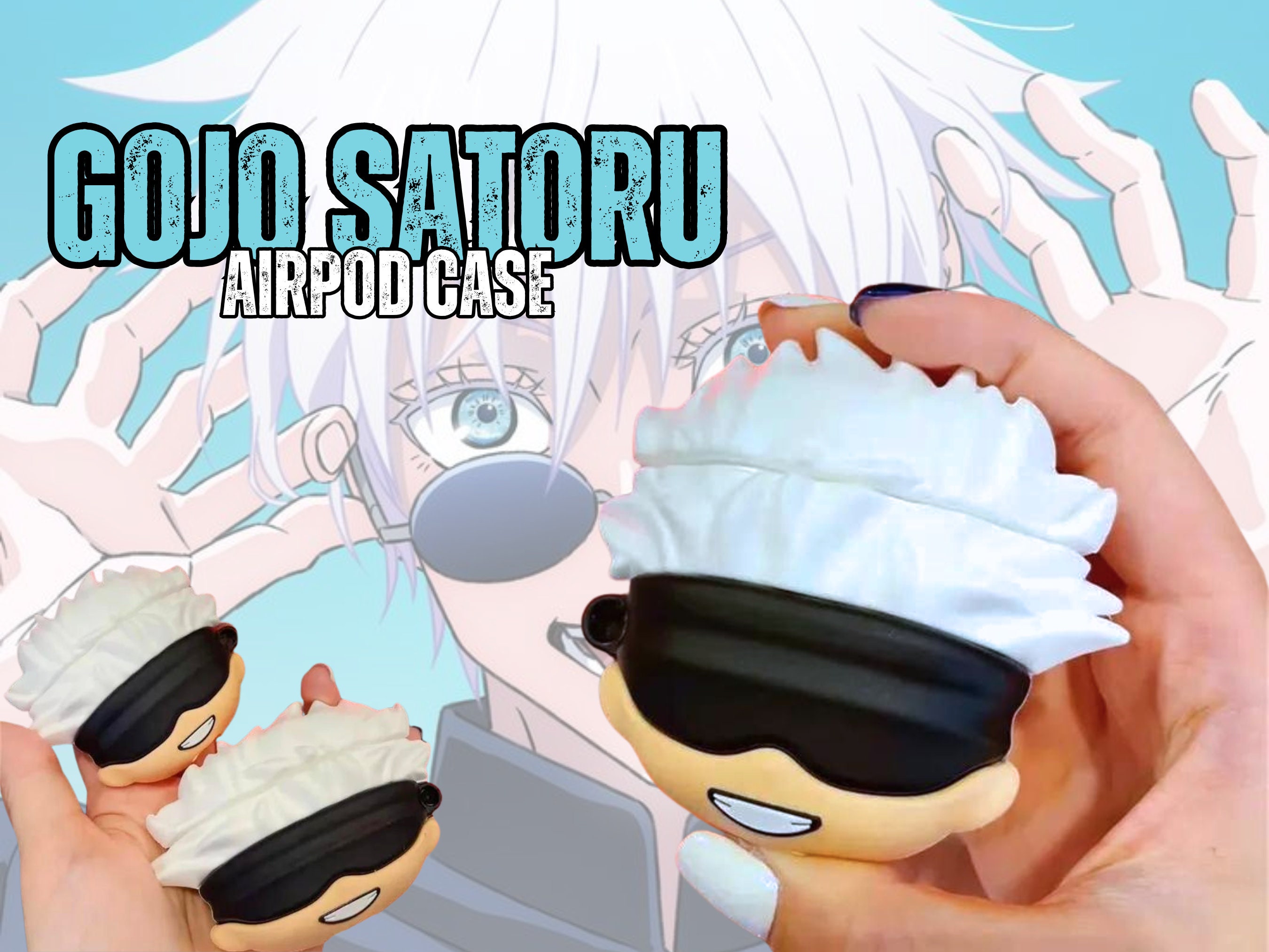 Cute Kawaii Gojo Satoru Case for Apple Air Pods 1 2 3 & Pro 2 Case - Etsy