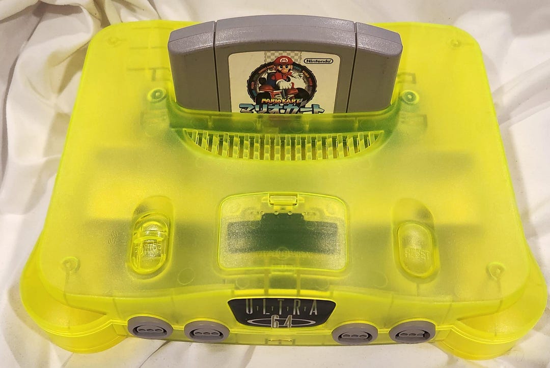 Nintendo 64 Console Extreme Green Free Controller and Game Region Free ...