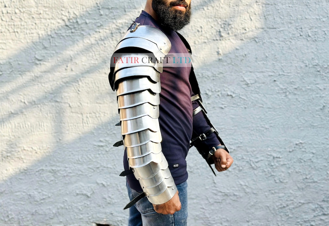 Medieval Single Pauldron Spartacus Cosplay Metal Roman Knight Sleeve ...