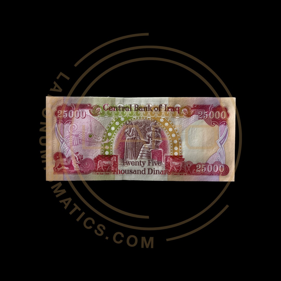 DINAR IRAQ IQD 25000 - Etsy Australia