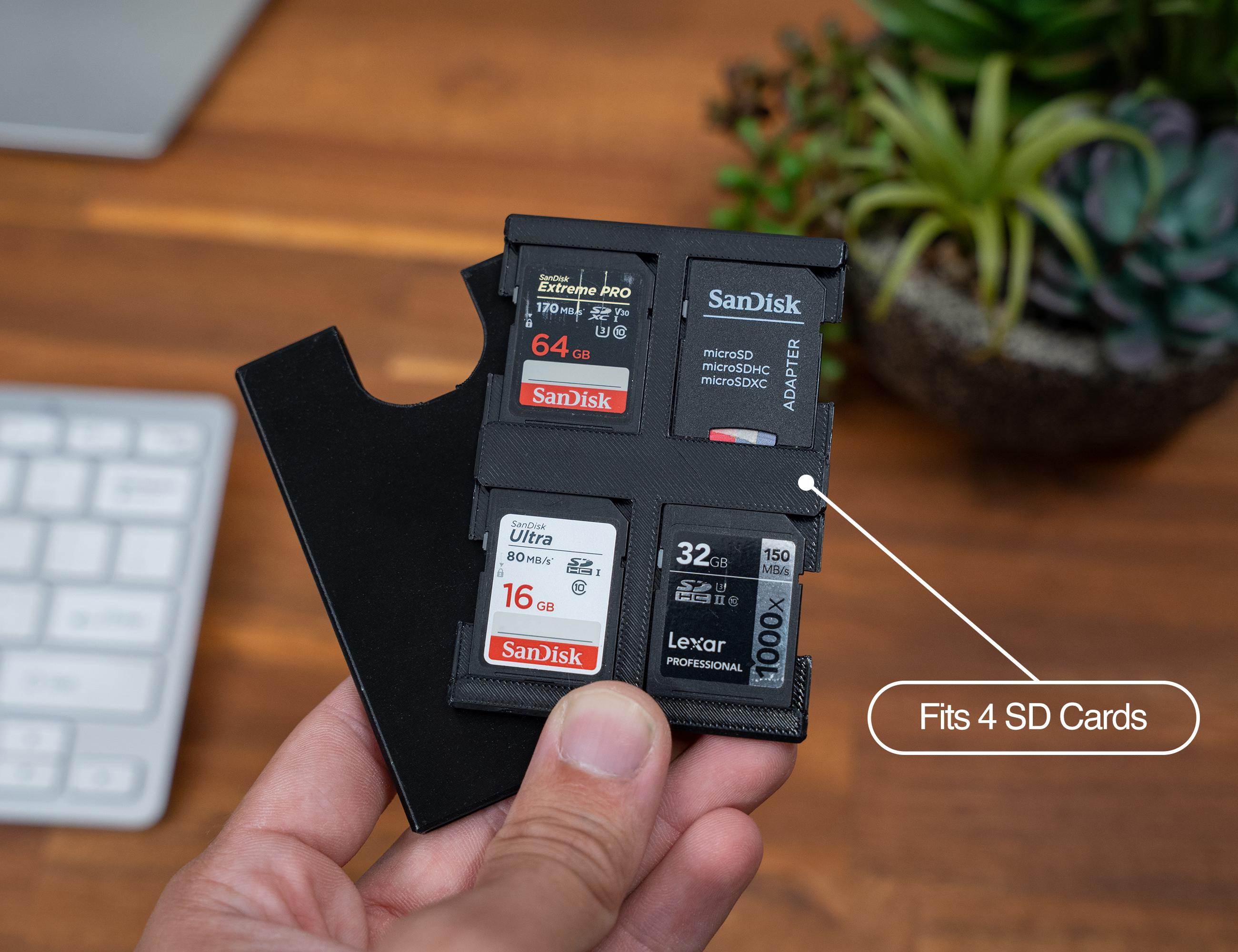 Slim SD Card Case 3D Printed: Organise and Protect Your Memory Cards - Etsy