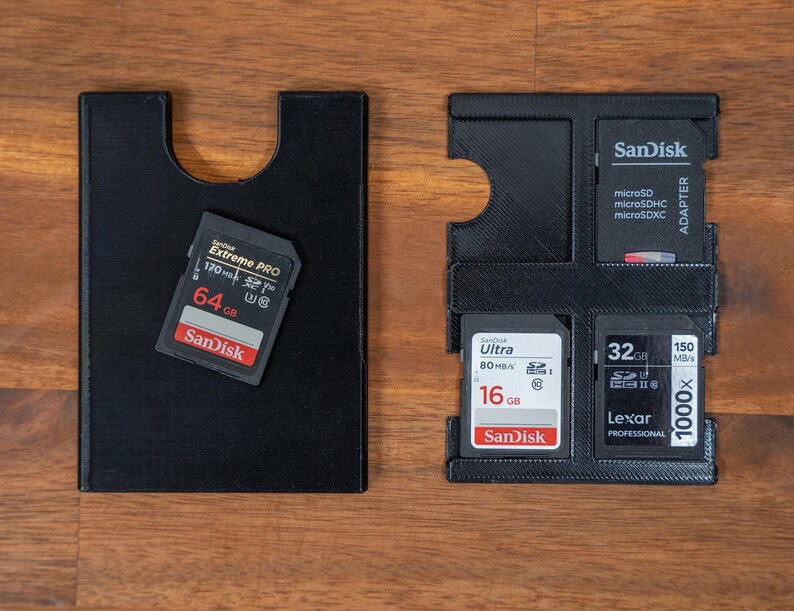 Slim SD Card Case 3D Printed: Organise and Protect Your Memory Cards - Etsy