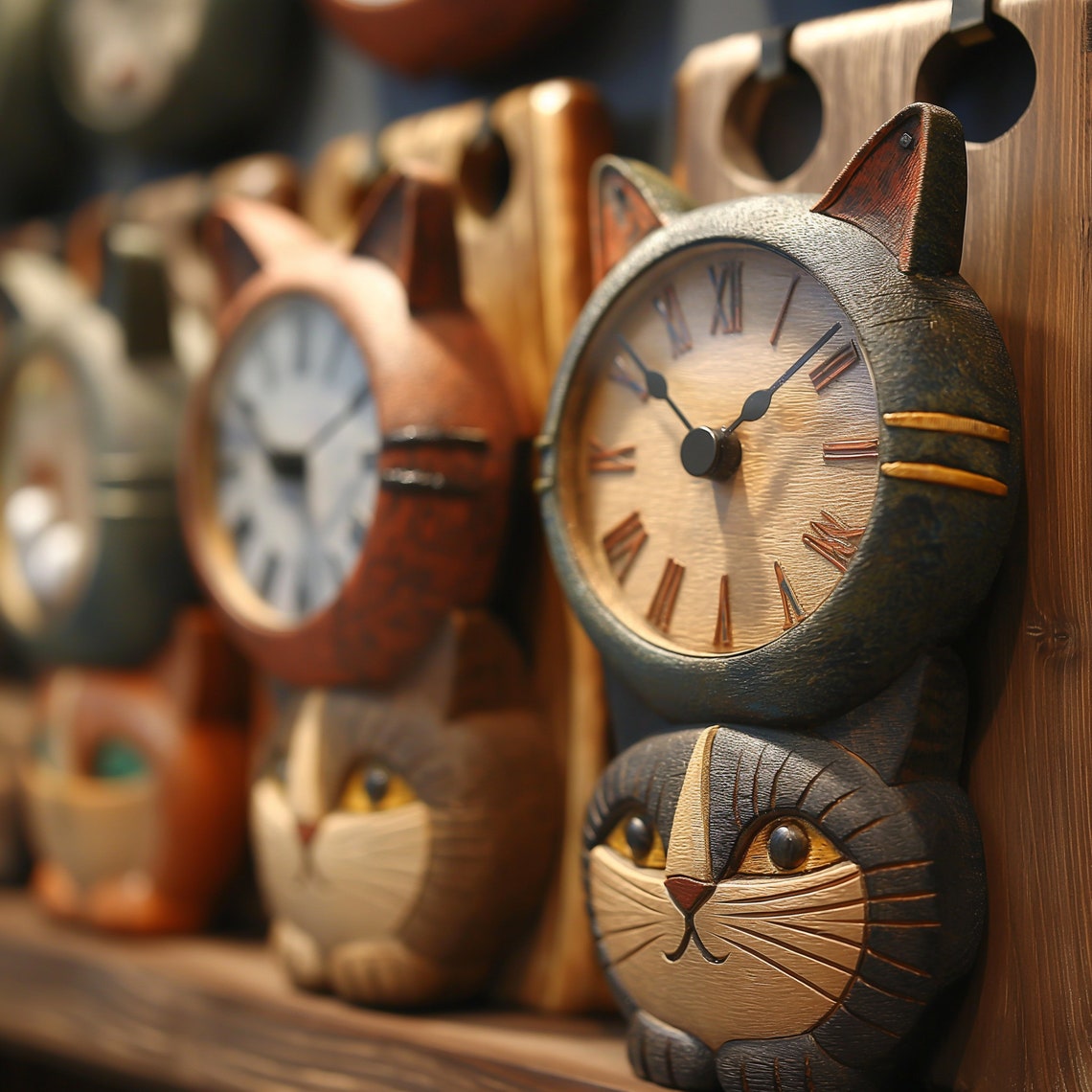 Cat Clocks - Etsy