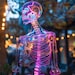 Neon Skeleton - Etsy
