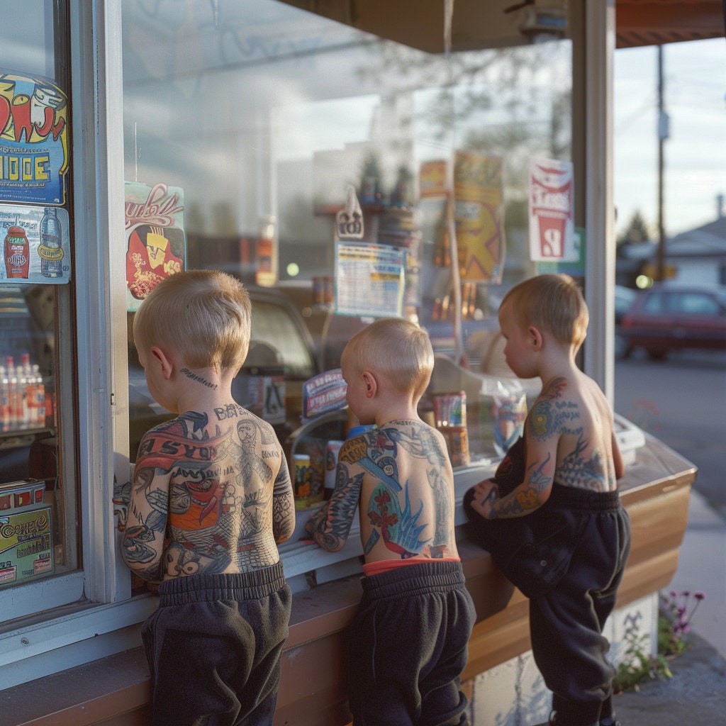 Kids With Tattoos - Etsy
