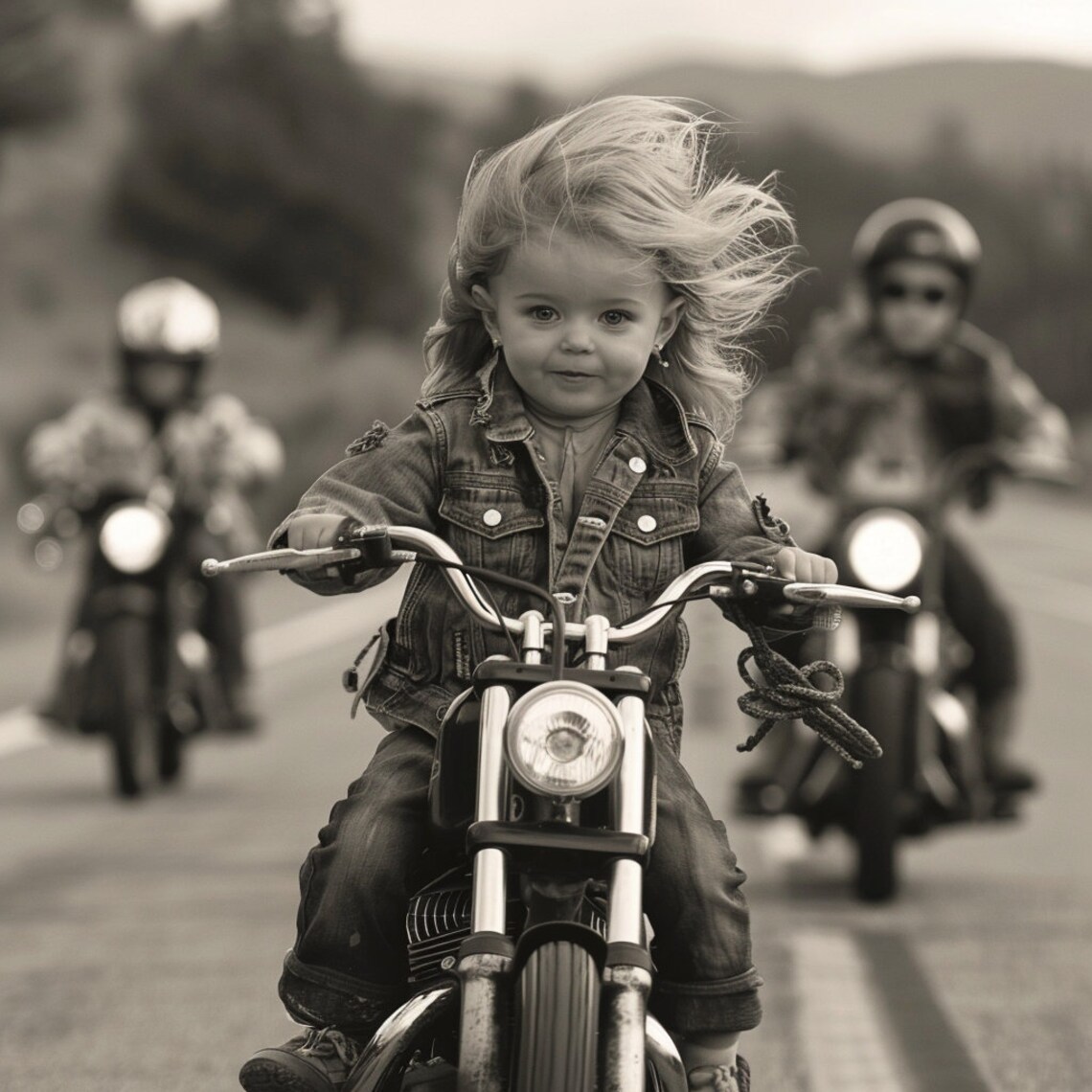 Kids on Motorcycles - Etsy