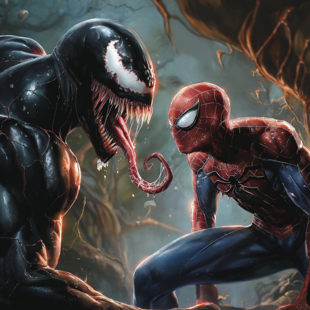 Venom Vs Spider-man - Etsy
