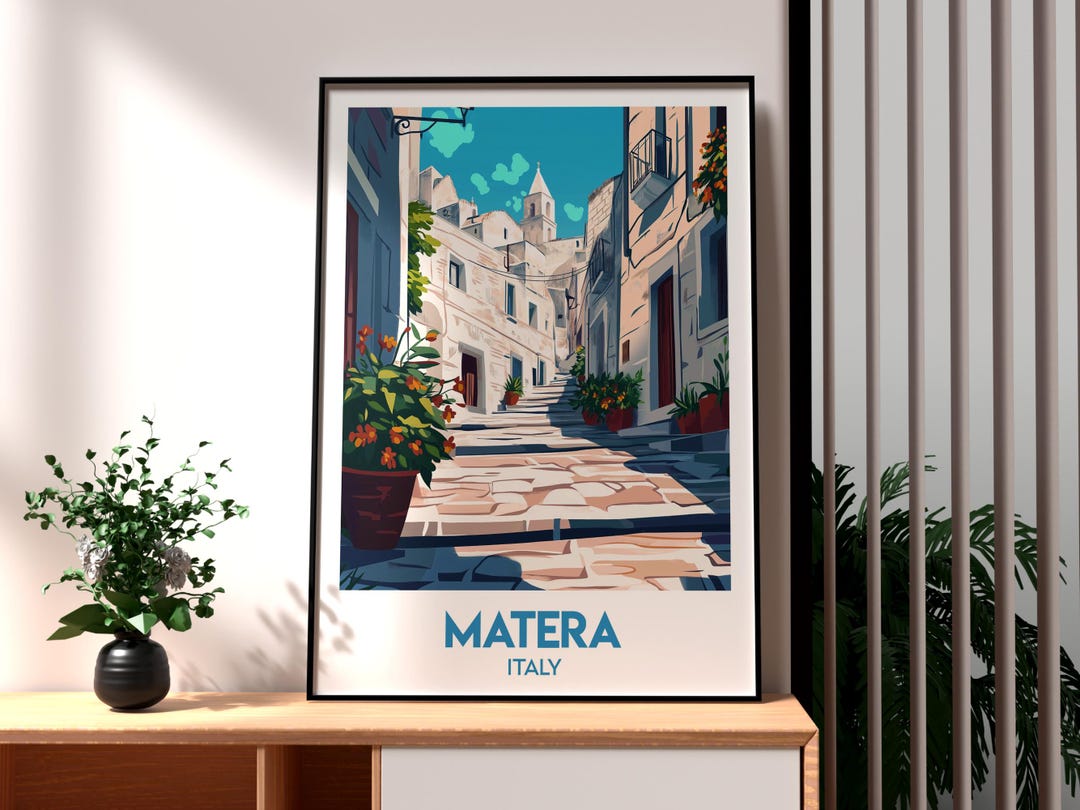 Matera Print - Matera Wall Art - Italy Poster - Travel Wall Art ...
