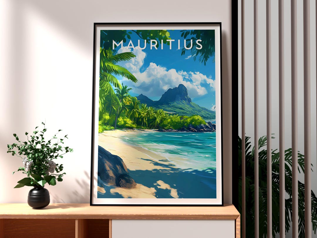 Mauritius Print - Mauritius Wall Art - Port Louis Mauritius Poster ...
