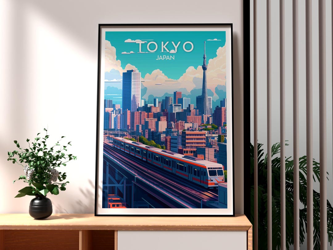 Tokyo Print - Japan Wall Art - Tokyo City Art - Japan Travel Print ...