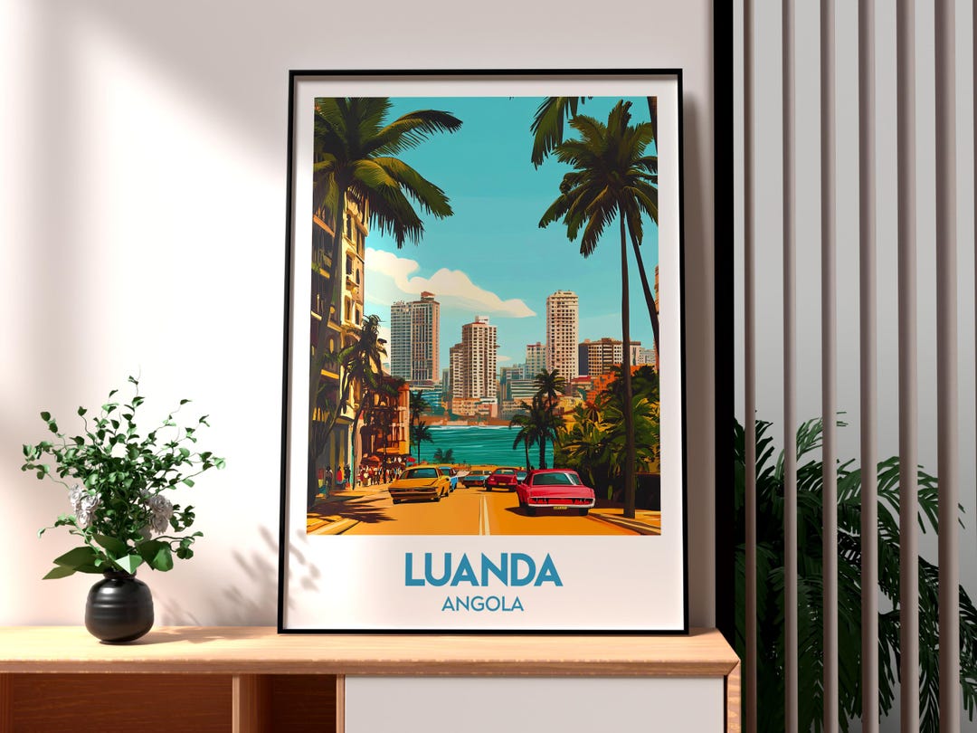 Luanda Angola Travel Poster: Africa City Art Print - Etsy